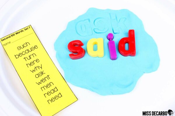 Word Work Ideas for Sight Word Spelling - Miss DeCarbo